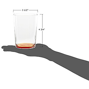 Red Co. Multicolor Large Drinking Glasses for Water, Juice and Cocktails, 16 Ounce - Set of 6