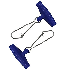 40pcs Strength Duty Blue Fishing Line Slides with Nice Snap High Strength Fish Slider Tackle Box Kit