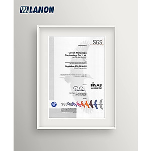 LANON Rubber Chemical Resistant Gloves, Reusable Heavy-duty Safety Work Gloves, Acid & Alkali Protection, Non-Slip, X Large