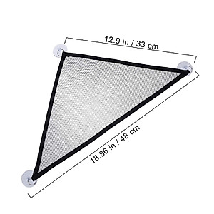 balacoo 2pcs Hammock Terrarium Accessories Reptiles Black Recliner Chair Reptichip Reptile Terrariums Chameleon Accessories Crawling Toys Small Recliner Lizards Pet Glass Mesh Surface