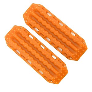 Dilwe 2pcs RC Sand Ladder, RC Plastic Recovery Ramps Board Compatible with 1/24 1/18 RC Car(Orange)