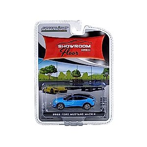2022 Mach-E Grabber Blue Metallic with Black Top Showroom Floor Series 3 1/64 Diecast Model Car by Greenlight 68030A