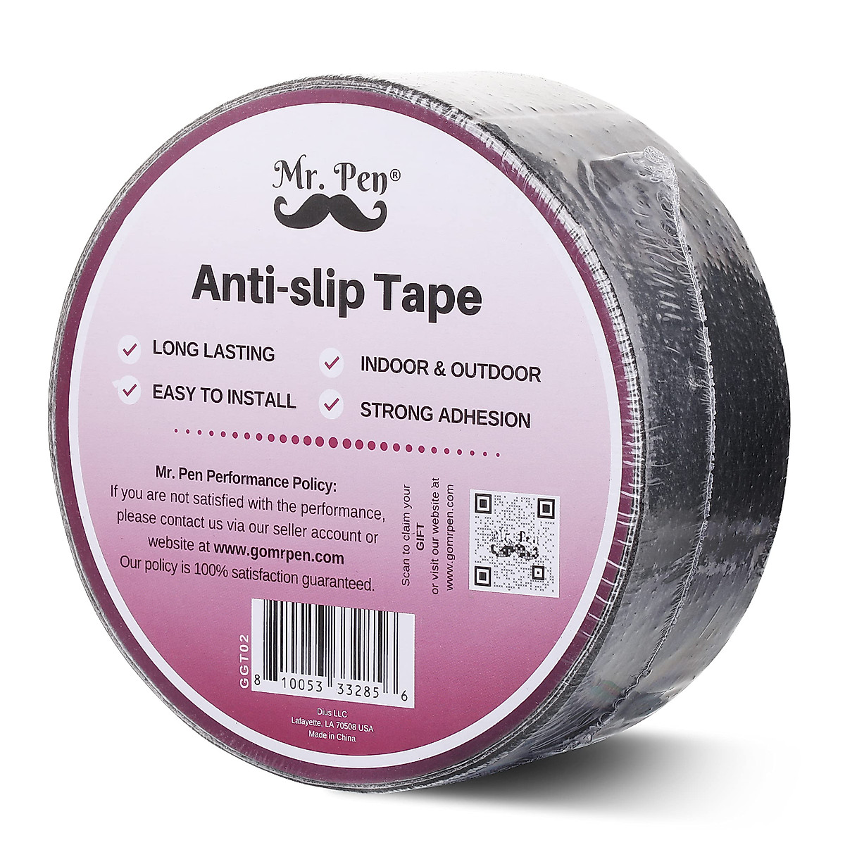 Mr. Pen- Grip Tape, 2 Inch, 23 Feet, Anti Slip/Non Skid Tape, Grip Tape, Friction Tape for Stair, Black Grip Tape Roll, Waterproof
