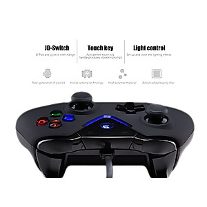 ZD-O RGB Wireless Game Controller for Switch,Fire TV, Windows 7 8 10 PC/Lapto/Android Smartphone Tablet VR TV Box… (Black)