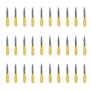 30 Pcs Replacement Blades for Explore Air 2 Vinyl Cutting Blade 30 Degree Cutting Plotter Blades Blades for Maker Expression Vinyl Cutter Machines (Yellow)