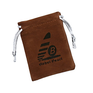 Aobei Pearl Cultured Freshwater pearl Wrap Bracelet on Multi Strands Leather Beaded Jewelry for Women Brown