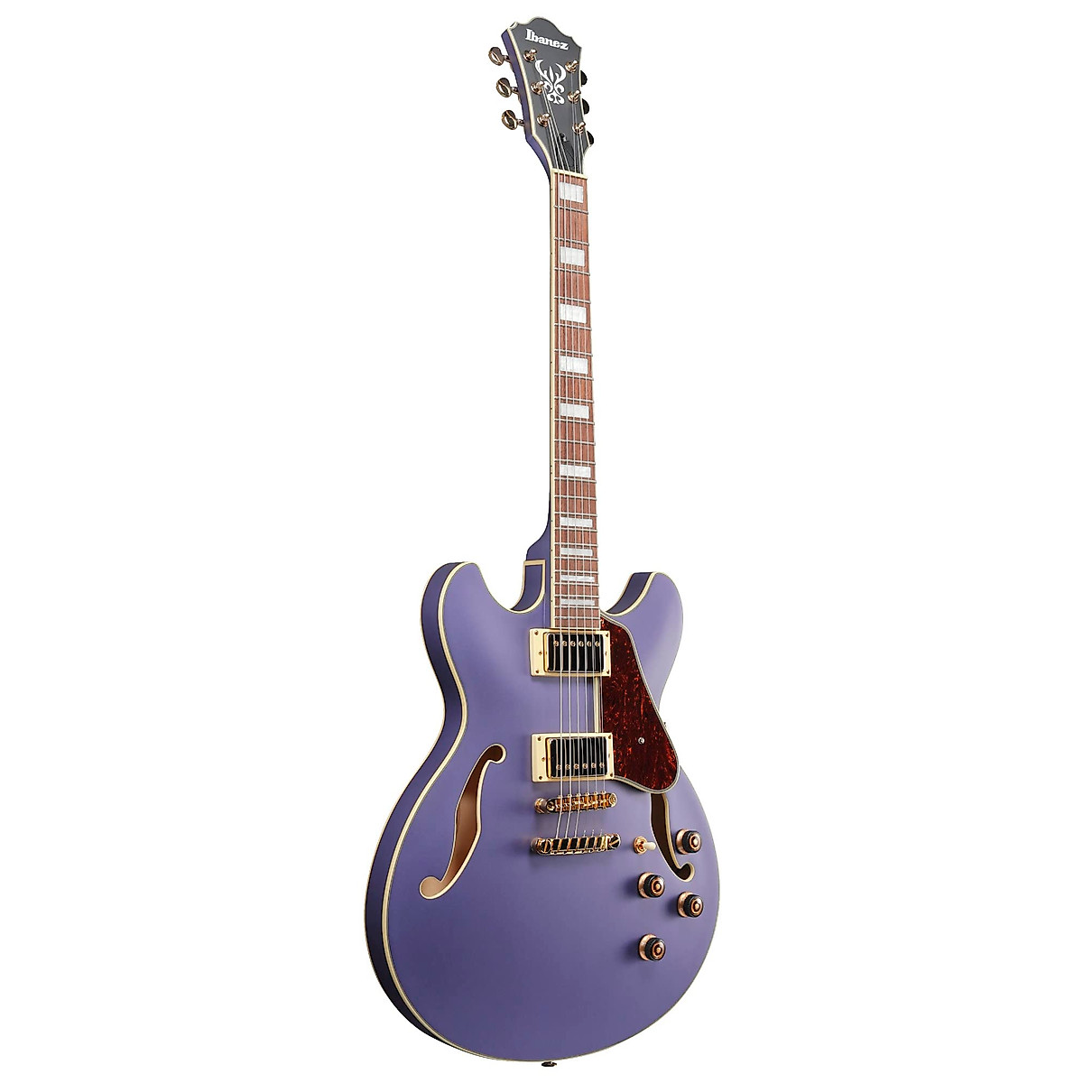 Ibanez AS Artcore 6-String Semi-Hollow Body Electric Guitar (Metallic Purple Flat, Right-Handed)
