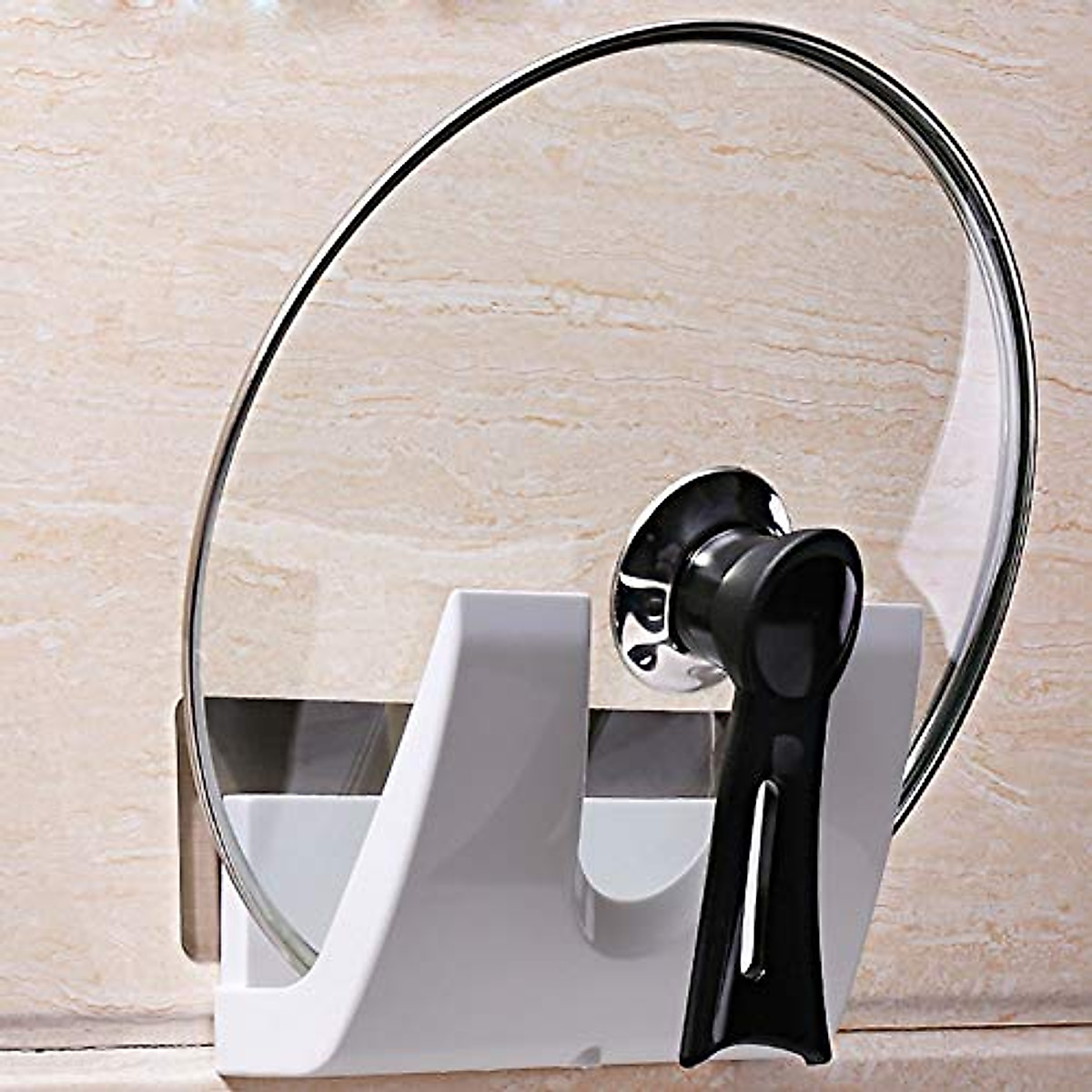 XJJZS Multifunctional Pot Lid Rack Wall Hanging Pot Pot Lid Pot Rack Cutting Board Rack Kitchen Storage Rack