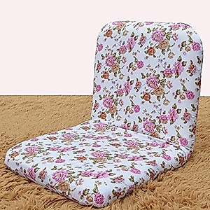 LLLY Lazy Sofa -Adjustable Floor Sofa Chair, Multiangle Padded Floor Chair, Cushioned Back Support Versatile (Color : Gray)