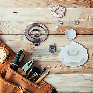 CDIYTOOL Chainsaw Recoil Starter Pulley Spring Kit for Po-Ulan PP4218 PP4620AV PPB4018 SM4218AV Chain Saw 530071966 with Recoil Spring W/Hub, Starter Rope, Bolt w/Washer Replacement Parts