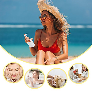 Hethyo Travel Bottles Travel Accessories Toiletries 4 Pack 3.7oz/110ml Travel Shampoo And Conditioner Bottles Empty Plastic Pump Bottle Dispenser Travel Size containers travel essentials