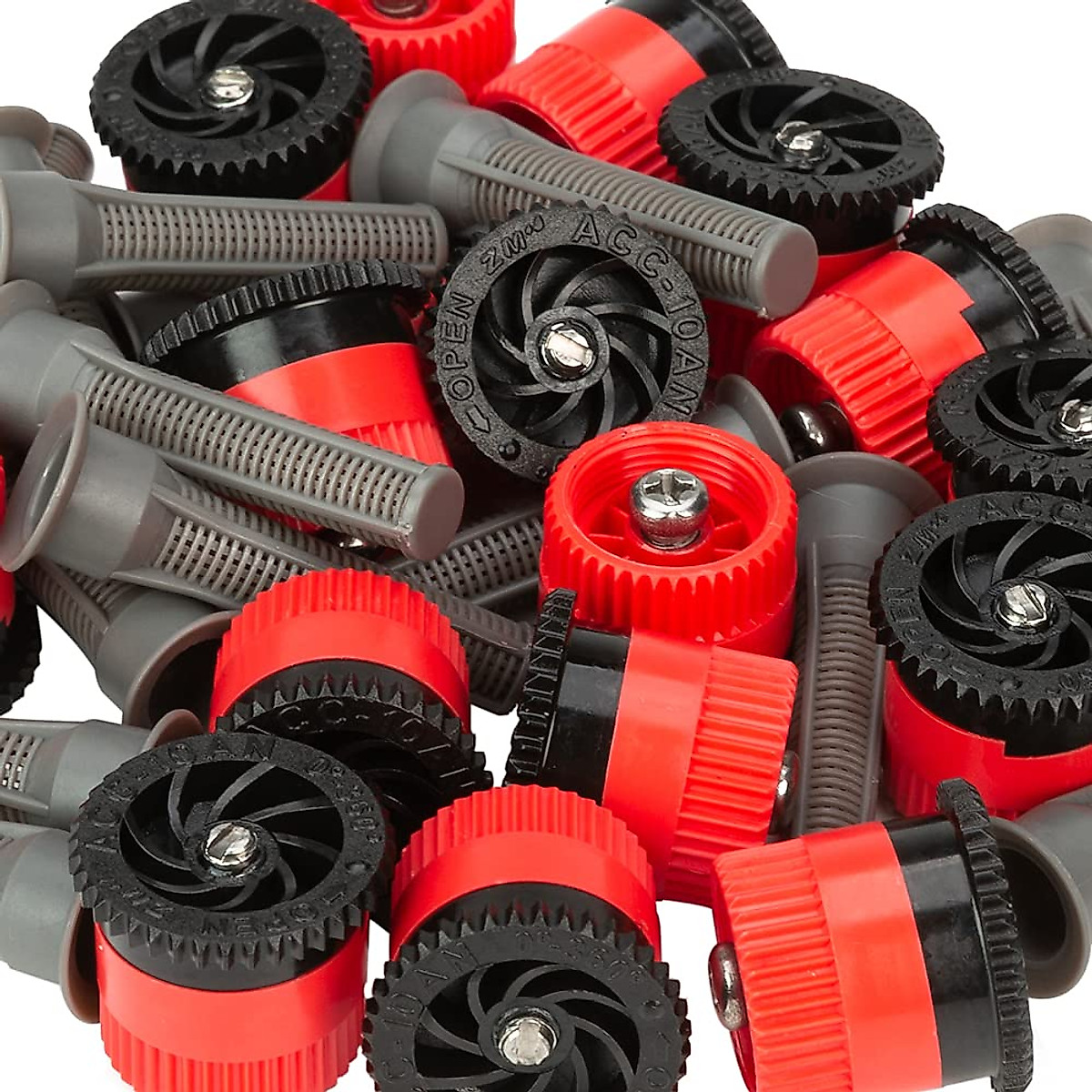 Replacement Pop up Rainbird Sprinkler Heads, 16PCS Adjustable Sprinkler Nozzle Variable Arc Nozzle Irrigation Drippers Sprinklers 9.8 Feet Compatible with Hunter, Orbit Pop-up Sprinklers, (10 Van)