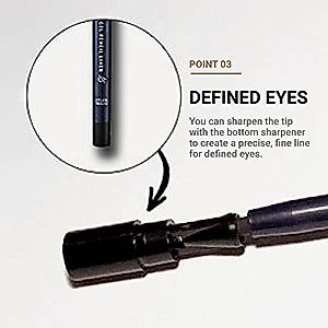 ETUDE Proof 10 Gel Pencil Liner 0.3g (#2 Dark Cacao) | Creamy Gel Texture Eyeliner with Wearable Shades to Create Precise Line Eye Makeup without Efforts, Korean Makeup, Perfect for Gift