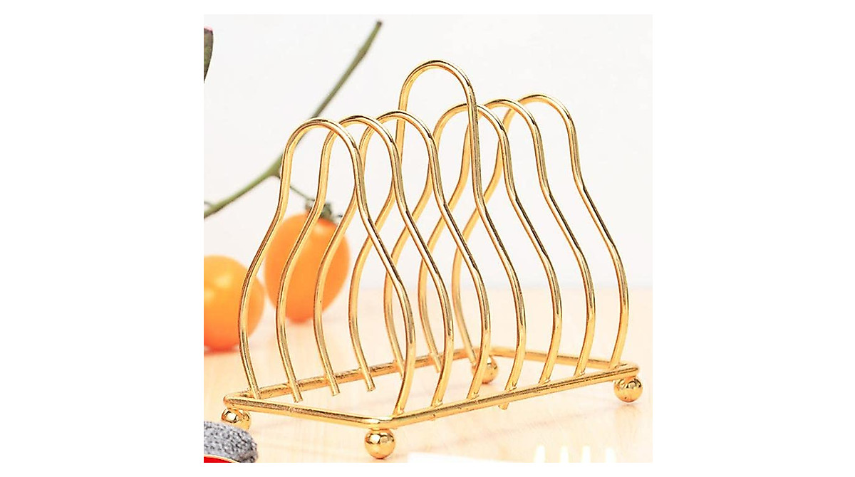 6 Slice Stainless Steel Toast Rack for Perfect Breakfast