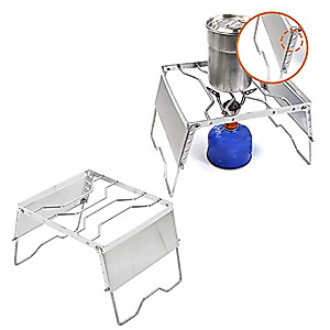 Folding Campfire Grill, Mini Stainless Steel Camping Grill Grate, Ultralight Campfire Stand-Portable Grill Grid for Outdoor Camping Cooking