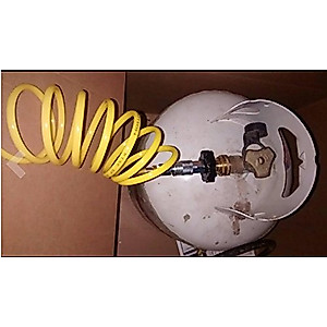 Onlyfire 5041 Soft Nose POL Propane Gas Fitting Adapter with Excess Flow X 1/4 Inch Male Pipe Thread, Brass