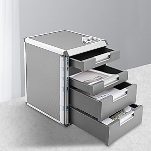 DDBESSIC File Cabinet, 5 Drawer Lateral Filing Cabinet with Lock Desk Cabinet Storage Home Office Lockable Desk Storage Organizer with Drawers