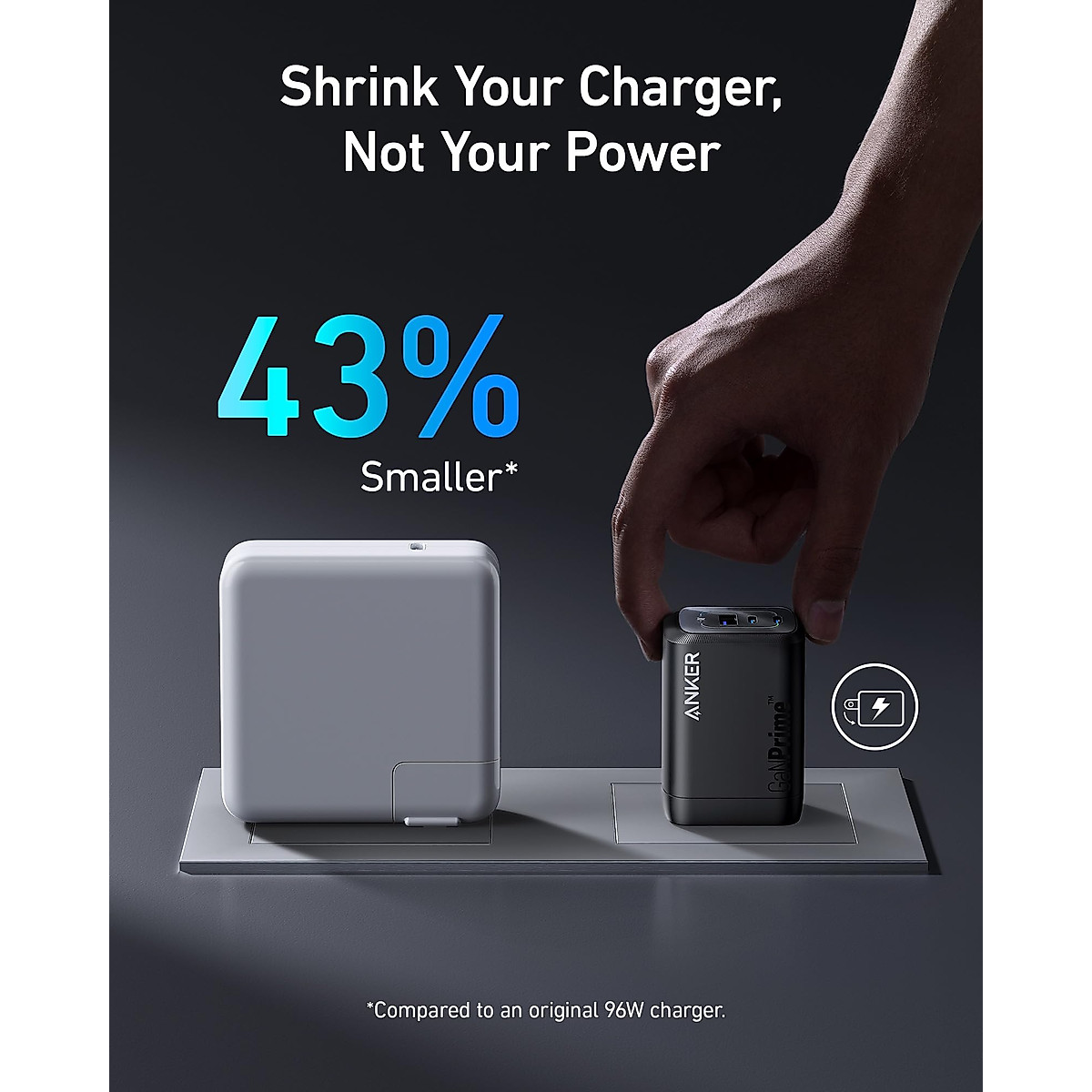 Anker Prime 100W USB C Charger, Anker GaN Wall Charger, 3-Port Compact Fast PPS Charger, for MacBook Pro/Air, Pixelbook, iPad Pro, iPhone 14/Pro, Galaxy S23/S22, Note20, Pixel, Apple Watch, and More
