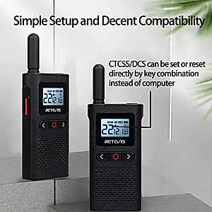 Retevis RB28 Walkie Talkies with Earpiece,Rechargeable 2 Way Radios with Large LCD Screen,1500mAh Battery USB-C Charging NOAA Alert,Portable Two Way Radio for School Dental Church Restaurant(10 Pack)