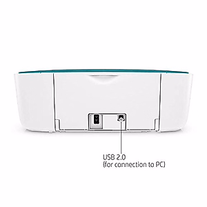 HP DeskJet 3755 Compact All-in-One Wireless Printer, HP Instant Ink, Works with Alexa - Seagrass Accent (J9V92A)