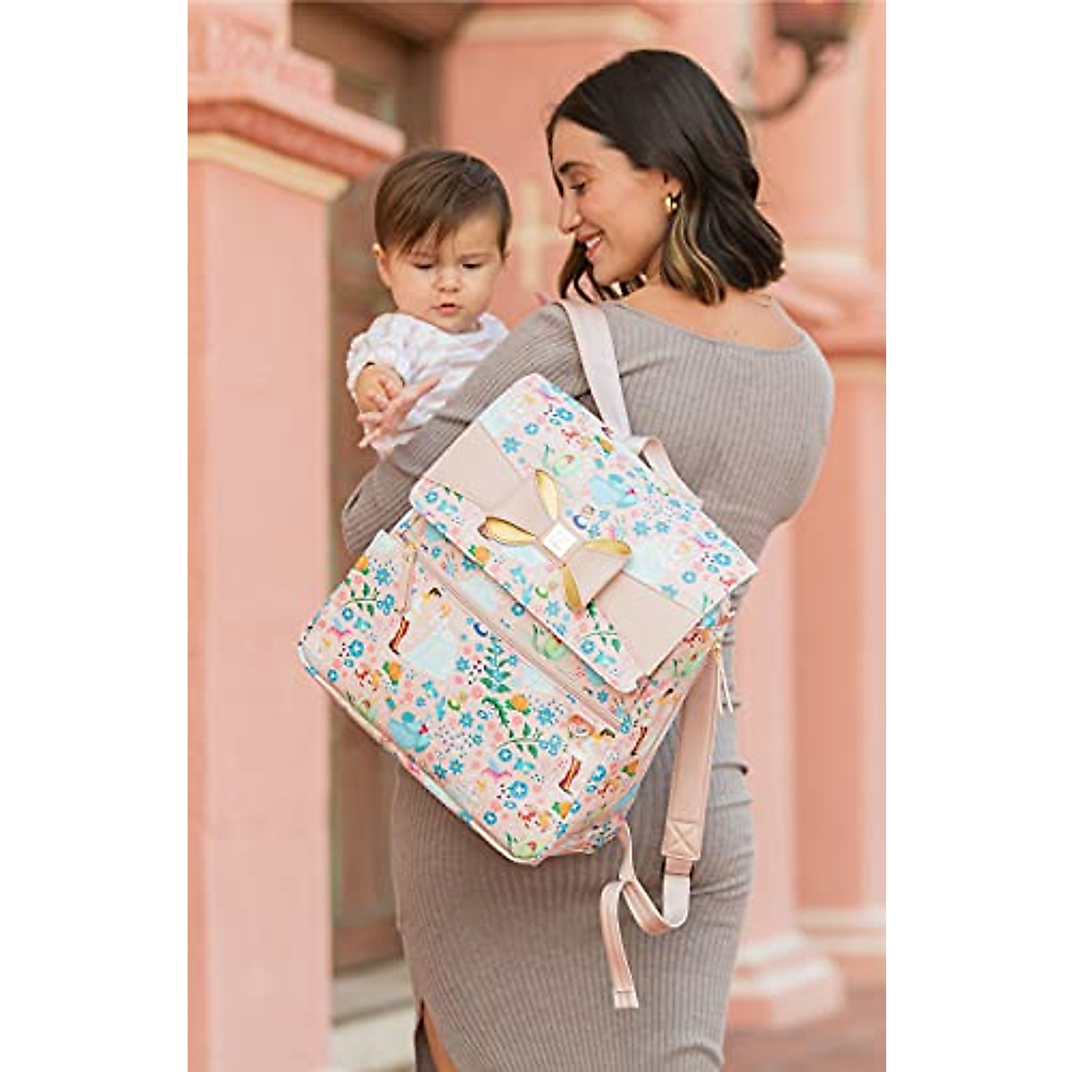 Petunia Pickle Bottom Meta Backpack | Baby Bag | Diaper Bag Backpack for Parents | Stylish Bag and Organizer | Comfortable, Spacious & Sleek Backpack for On The Go Moms and Dads| Disney's Cinderella