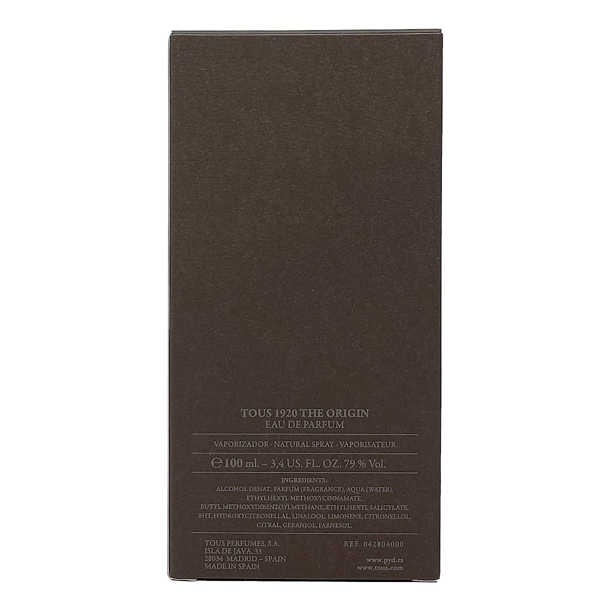 TOUS 1920 The Origin Eau De Parfum Spray For Men 100ml/3.4oz