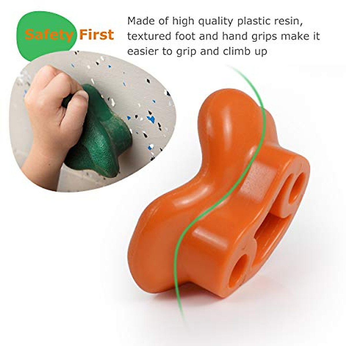 SSBRIGHT Sets of 25 Multi-Colored Kids&Adults Large Rock Climbing Holds Climbing Rocks for Outdoor Indoor Home Playground DIY Climbing Wall Grip Kits Holds up to 440lbs with Secure Mounting Hardware