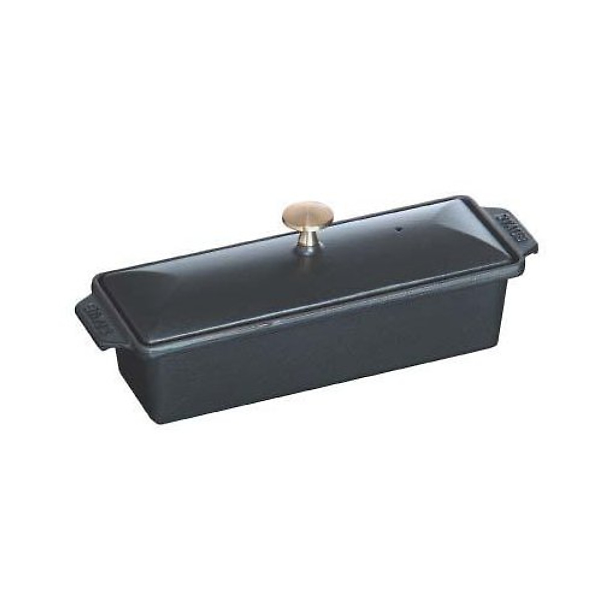 STAUB Rectangular Dish 30 x 11 cm Cast Iron Terrine, 30 cm x 11 cm, Black