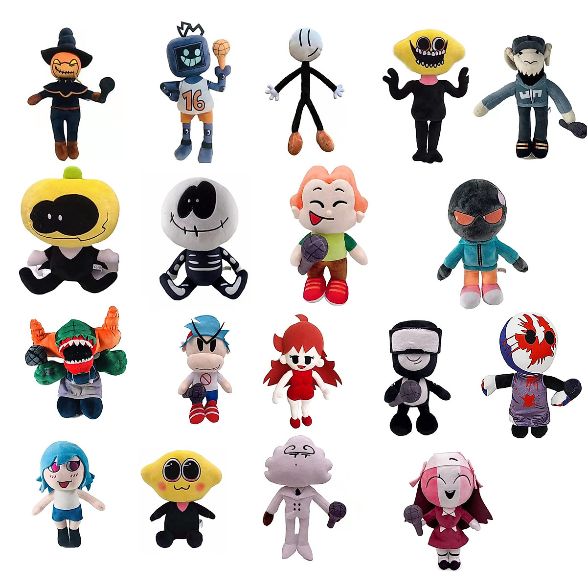 ROSEWARD US Stock Friday Night Funkin Pico Plush Toy, fnf Plushies Pico for Kids Boys and Girls Gifts 10 in (Pico)…