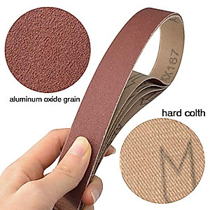 Bskifnn 30 Pack Sanding Belts 120 240 400 600 800 1000 Grits 5PCS per size High Performance Silicon Carbide Sanding Belts (1 x 30 Inch)