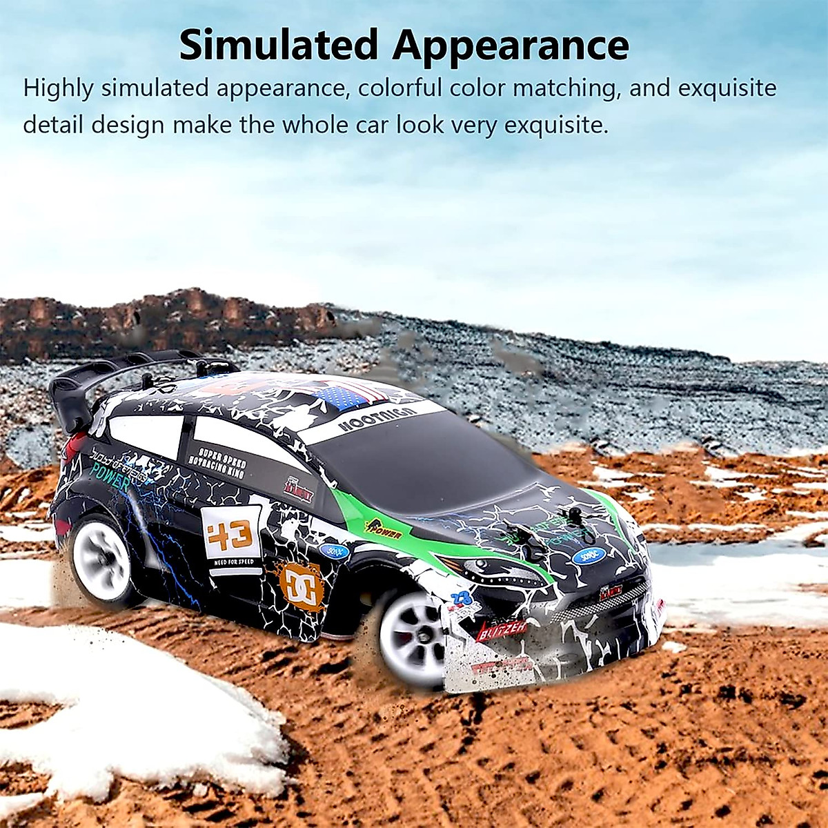 LEOSO Wltoys K989 RC Car 3pcs Upgraded 500mah Battery 1/28 RC Car 2.4G Remote Control Cars 4WD Tabletop Drift Rc Car 30km/h Mini RC Drift Car for Kids Gifts