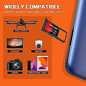 Micro Memory SD Cards 512GB TF Card with Free SD Card Adapter Class 10 High Speed 512GB Memory Card 512GB for Dash Cams Action Camera,Surveillance&Security Cams 512GB