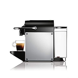 Nespresso Pixie Coffee and Espresso Machine by De'Longhi with Milk Frother, Aluminum, 34 ounces