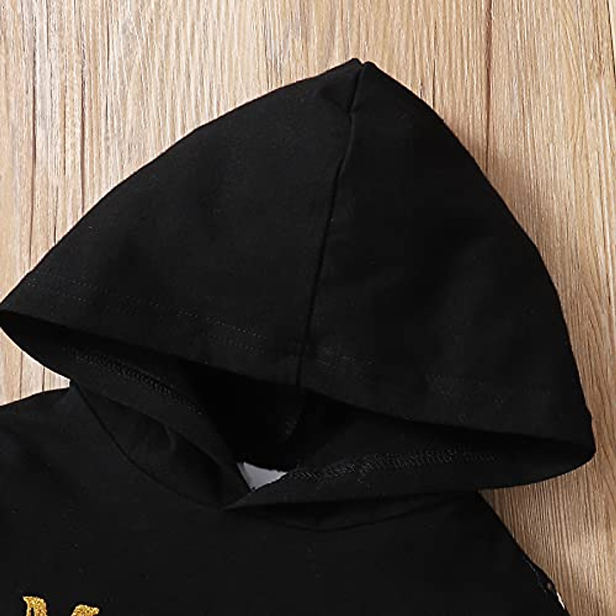 SOBOWO Toddler Baby Girl Clothes Mama's Mini Floral Hoodie Top Floral Long Pants 2Pcs Fall Winter Outfits (Mama's Mini Black, 18-24 Months)