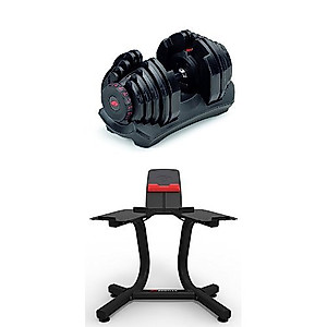 BowFlex SelectTech 1090 Adjustable Dumbbells (Pair) and Stand Bundle