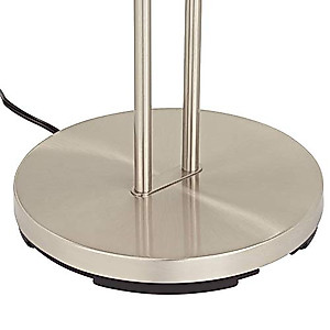 360 Lighting Canby Modern Torchiere Floor Lamp Standing with Side Light LED 72" Tall Brushed Nickel Silver Metal White Acrylic Diffuser for Living Room Reading House Bedroom Home Office