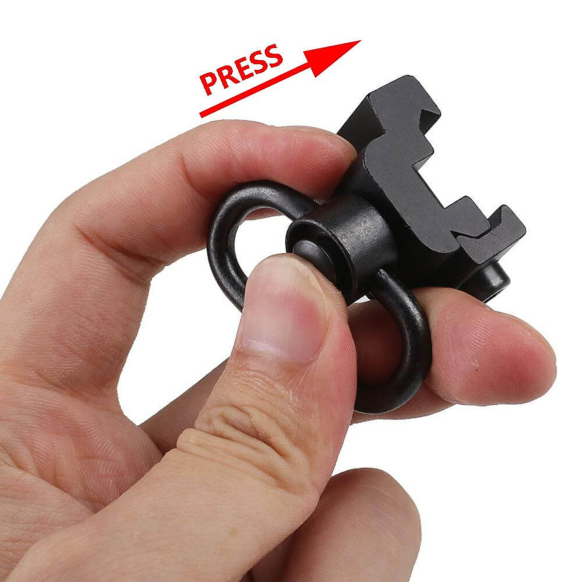 Xage QD Sling Swivel Mount - with Base Rail Mounted Push Button (Sling Attachment for Picatinny/Weaver)