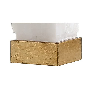 JONATHAN Y JYL6202A Eloise 23" Alabaster/Metal LED Table Lamp Contemporary Transitional Bedside Desk Nightstand Lamp for Bedroom Living Room Office College Bookcase LED Bulb Included, White/Gold Leaf