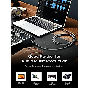 AINOPE Printer Cable, [2-in-1] USB Printer Cable High-Speed [Plug and Play] Nylon Braided [Never Rupture] USB B to USB C Printer Cord for MacBook Pro/Air, HP Canon Dell Epson Brother