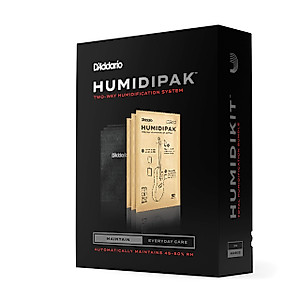 D'Addario Accessories Guitar Humidifier System - Humidipak Maintain Kit - Automatic Humidity Control System - Maintenance-Free, Two-Way Humidity Control System For Guitars