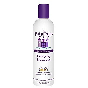 Fairy Tales Daily Cleanse Everyday Kids Shampoo - Gentle Natural Defining Shampoo, Tangle Free, Moisturizing and Hydrating Formula, Paraben Free - 12 oz