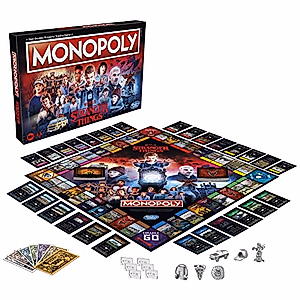 Monopoly: Netflix Stranger Things Edition Board Game for Adults and Teens Ages 14+, Game for 2-6 Players, Inspired by Stranger Things Season 4, Multicolor