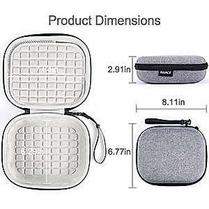 RAIACE Hard Storage Case Compatible with JBL Tune 710BT/ JBL Live 650BTNC Bluetooth Headphone. (Case Only)-Gray(Gray Lining)