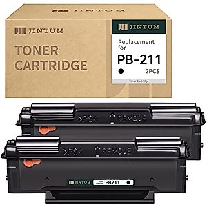 JINTUM Compatible PB-211 Toner Cartridge Replacement for Pantum PB-211 PB-211EV Toner Cartridge for Pantum P2502W M6552NW M6550NW M6602NW M6600NW P2500W Laser Printer (Black, 2Pack)