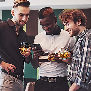 NutriChef 10oz Stemless Wine Glasses - Set of 2 Ultra Thin Elegant Red & White Wine Clear Crystal Glass Drinkware, Lead-Free, Hand Blown Seamless Bowl, Dishwasher Safe, for Any Occasion