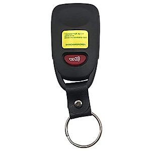 Replacement Key Fob Case Shell Fit for Hyundai Elantra Accent Sonata Kia Optima Keyless Entry Remote Car Key Housing Casing Outer Cover 3 Button + Panic (2)