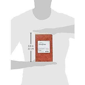 Ampad Gold Fibre Retro Writing Pad, Red Cover, Ivory Paper, 5 x 8, Medium Rule, 80 Sheets, Sold as 5 Pack (20-007)