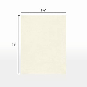LUXPaper 8.5" x 11" Cardstock | Letter Size | Natural Linen | 100lb. Cover (183lb. Text) | 50 Qty