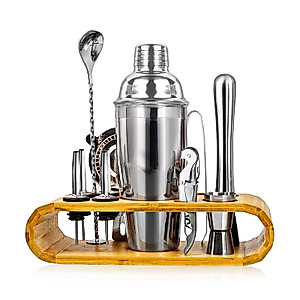 13 Pieces Cocktail Shaker Set Bartender Kit,Perfect Home Bartending Kit and Martini Cocktail Shaker Set for a Perfect Drink Mixing Experience