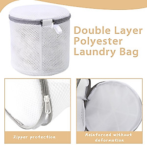3 PCS Lingerie Bags for Washing Delicates, Bra Washing Bags for Laundry Washing Machine, Underwear Washing Bag, Bra Washer Protector, Grey